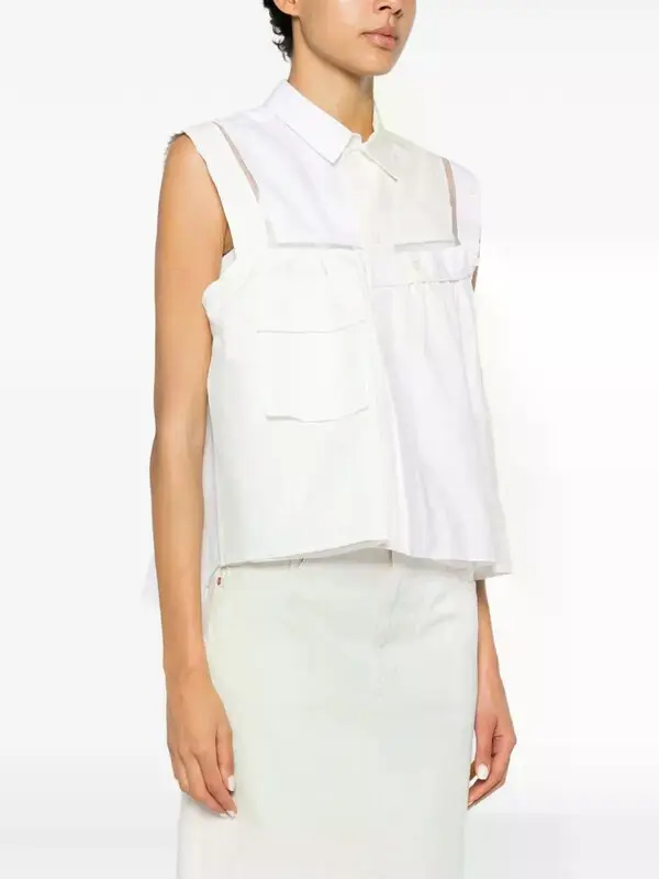 Sacai Deconstructed Asymmetric Top