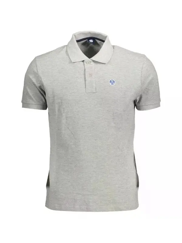 NORTH SAILS Logo-patch Cotton Polo Shirt - Grey