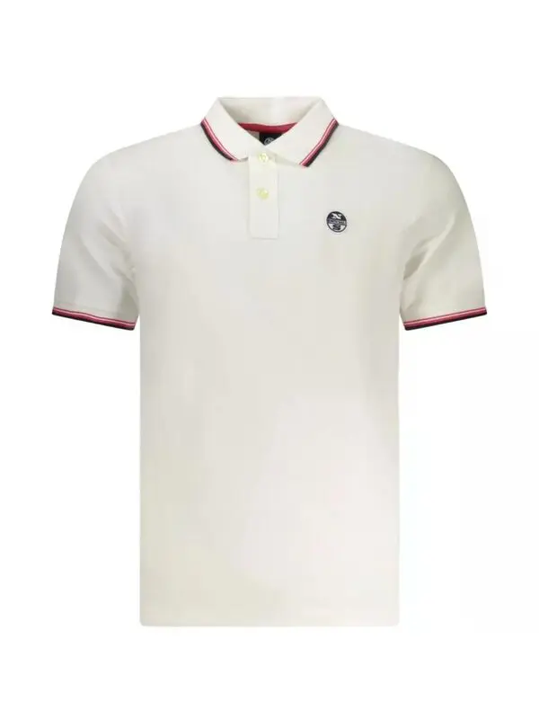 NORTH SAILS Tipped-trim Logo-patch Polo Shirt