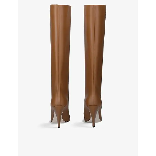 Fendi Logo-embossed Knee-high Boots