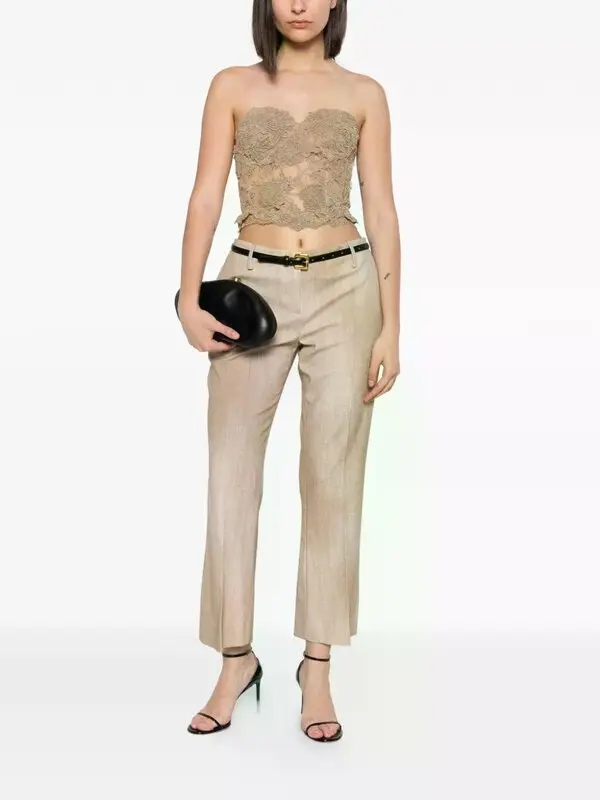 Ermanno Scervino Lace-embroidered Strapless Top