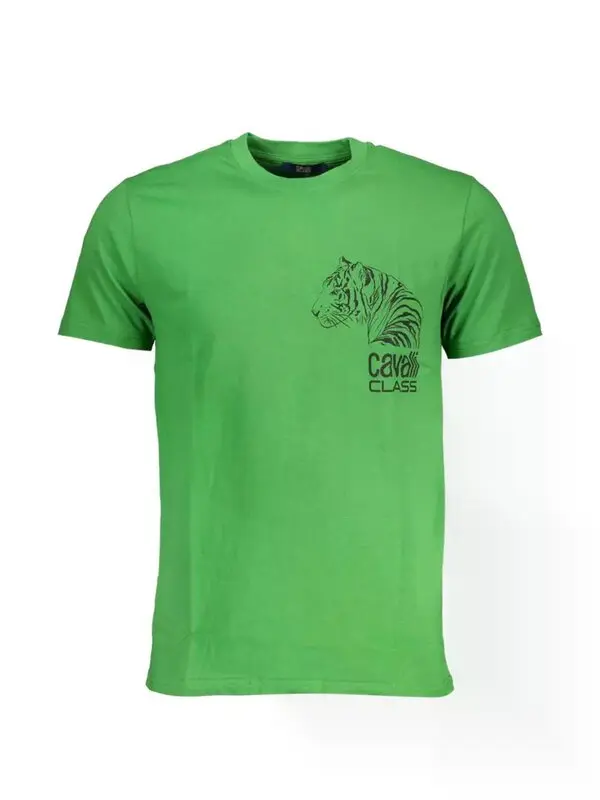 Roberto Cavalli Tiger-print T-shirt - Green
