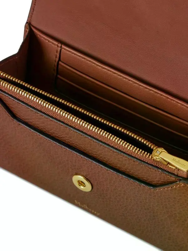 Mulberry Press-stud Wallet - Brown
