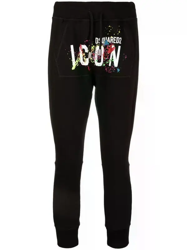 Dsquared2 Icon Splatter-print Track Pants