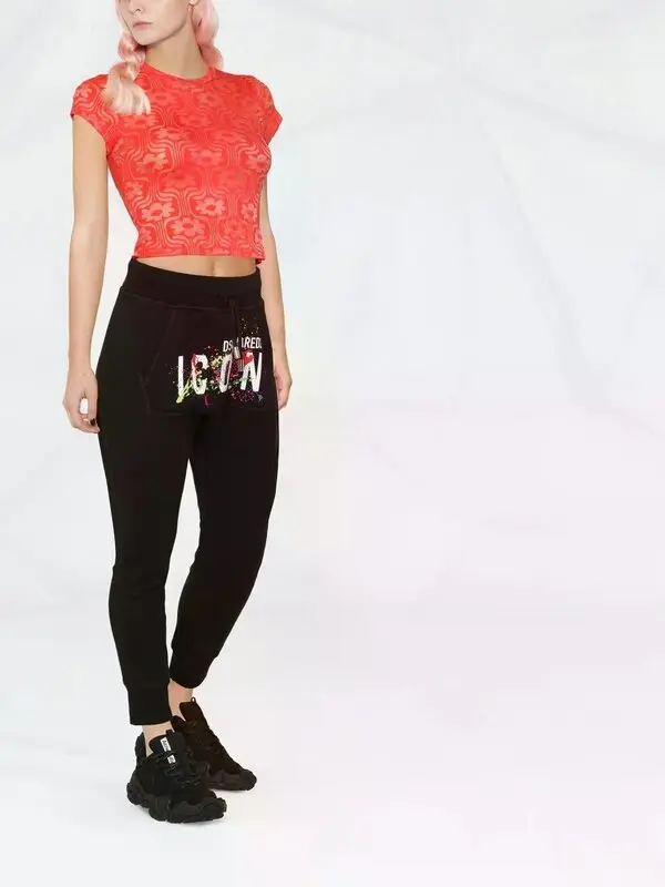 Dsquared2 Icon Splatter-print Track Pants