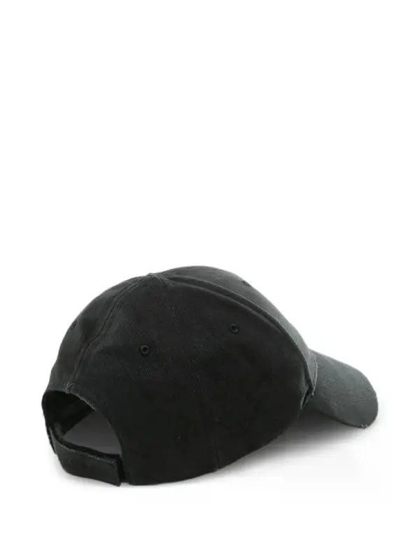 Balenciaga Logo-print Cap - Black