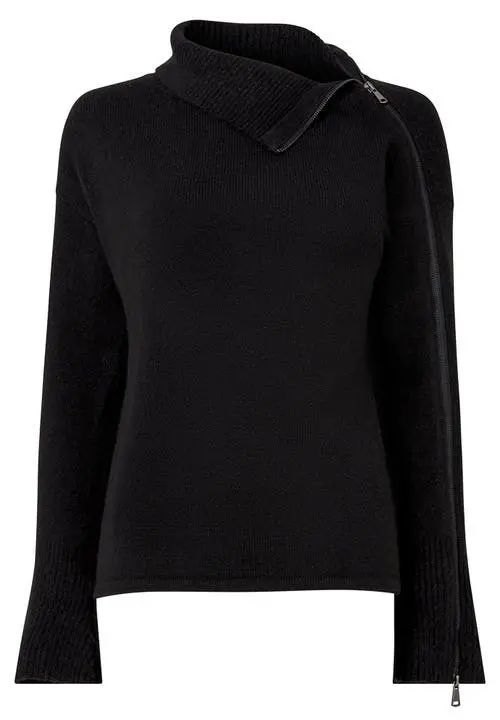 JOE BROWNS Asymmetrical Zip Neck Pullover Sweater