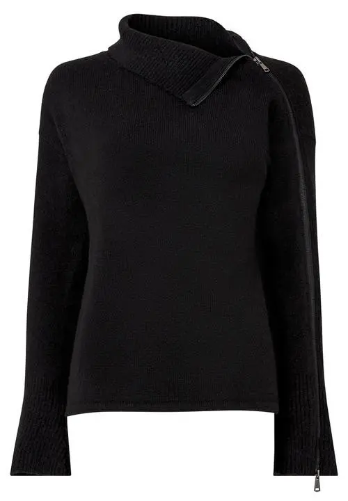 JOE BROWNS Asymmetrical Zip Neck Pullover Sweater
