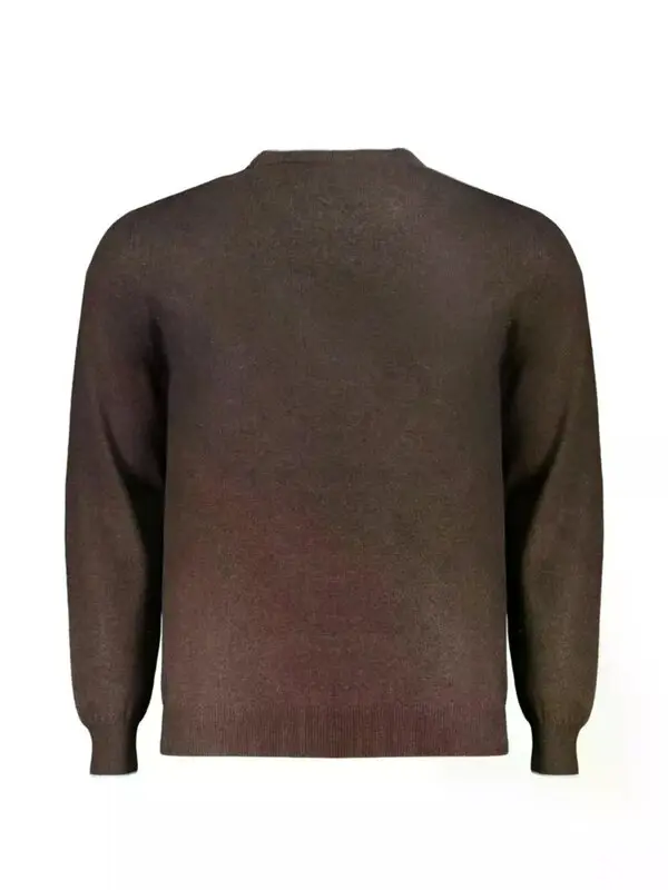 HARMONT & BLAINE Merino Wool Crew-neck Sweater - Brown