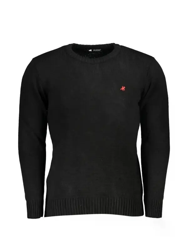U.S. Grand Embroidered Logo Crew-neck Sweater