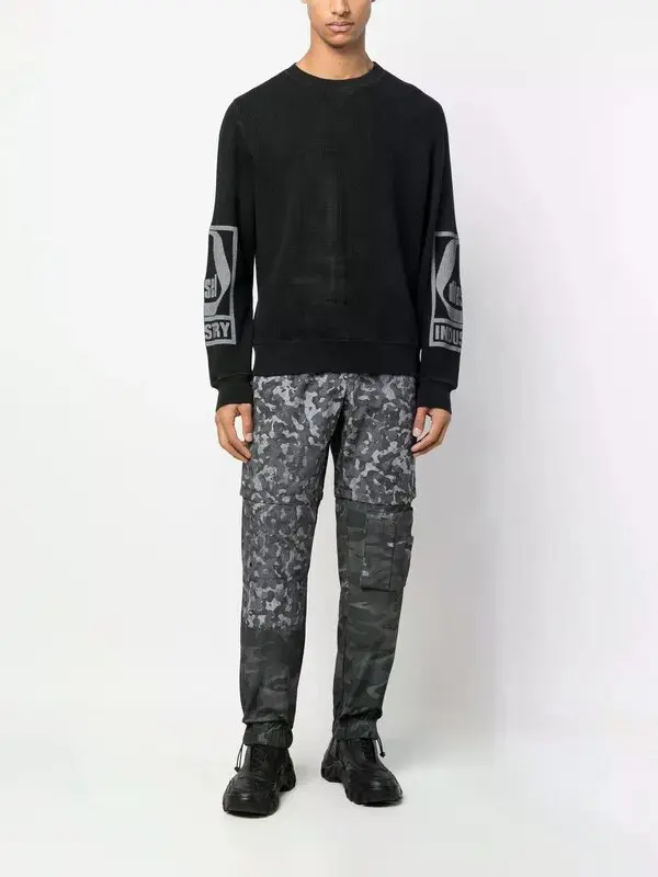 DIESEL® Logo Print Chunky-knit Jumper