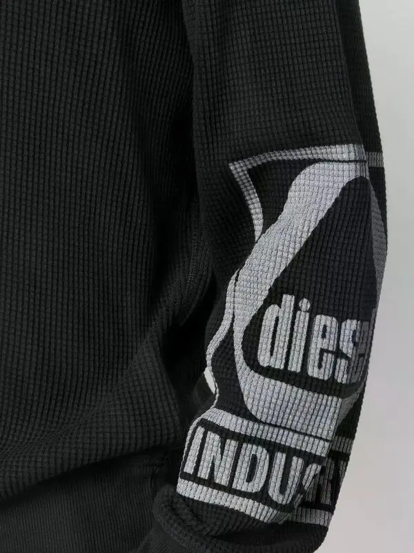 DIESEL® Logo Print Chunky-knit Jumper