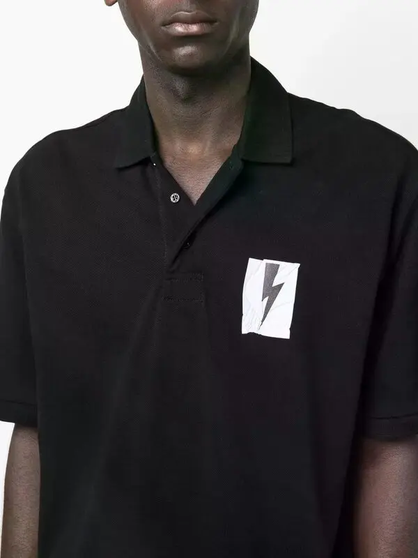 Neil Barrett Logo-patch Polo Shirt