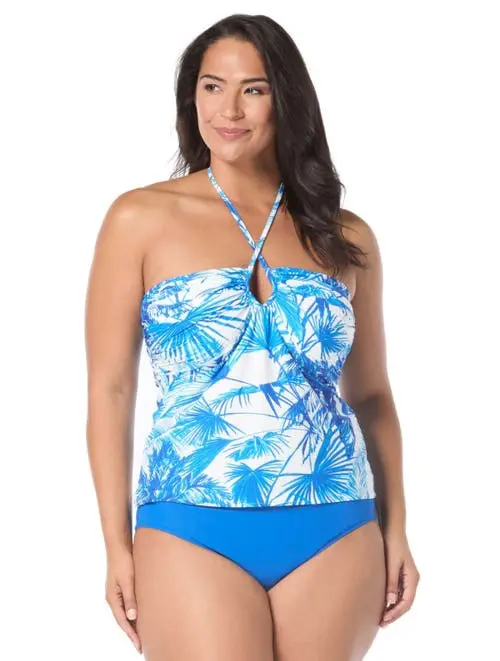 COCO REEF Opal Bandeau Tankini Top - Ocean