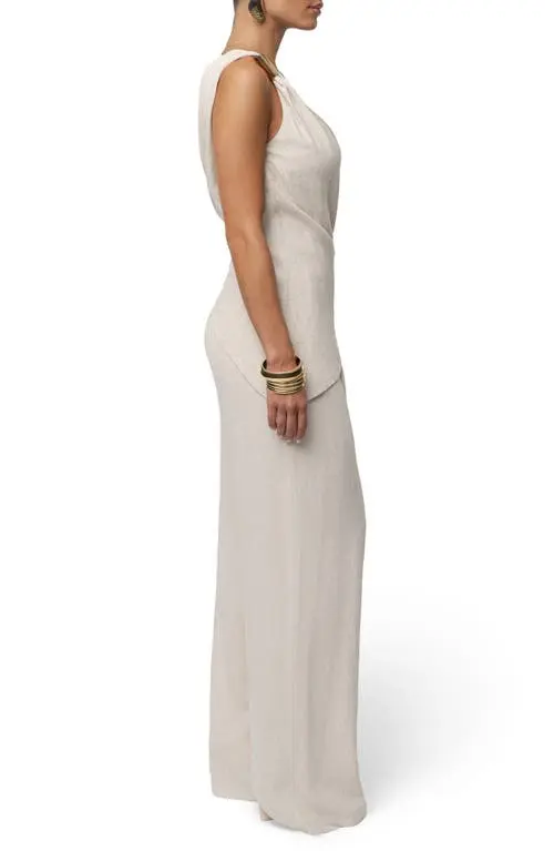 JLUXLABEL Palmera One Shoulder Top - Beige