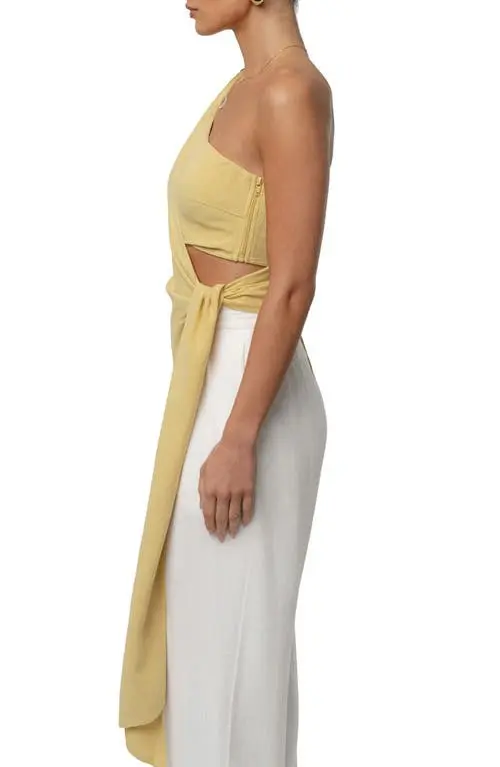 JLUXLABEL Palmera One-shoulder Top