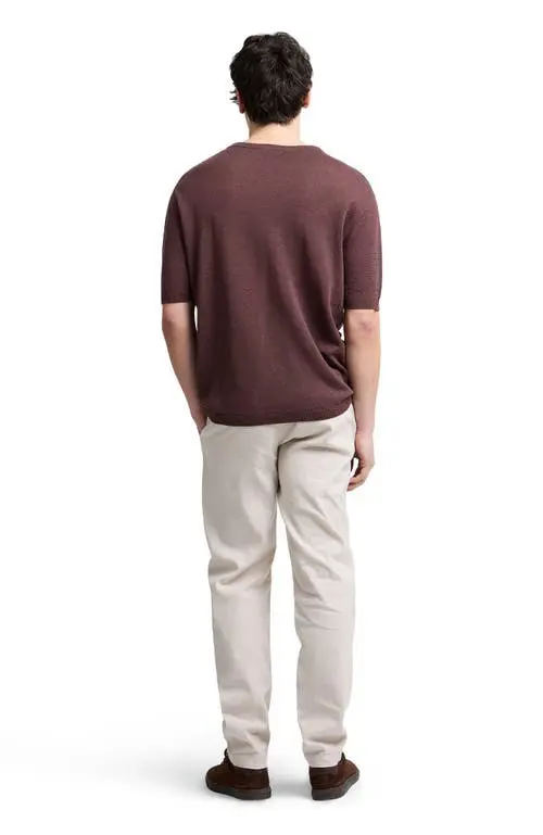 Onia Linen Knit T-shirt - Espresso
