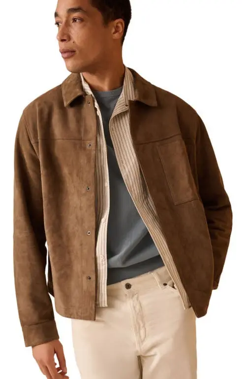 Onia Suede Work Overshirt
