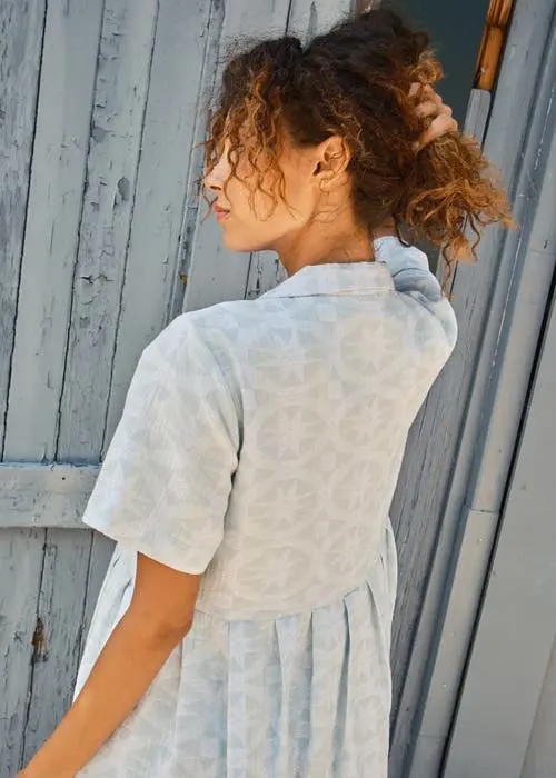 Ace & Jig Sabine Button-front Midi Dress - Calm