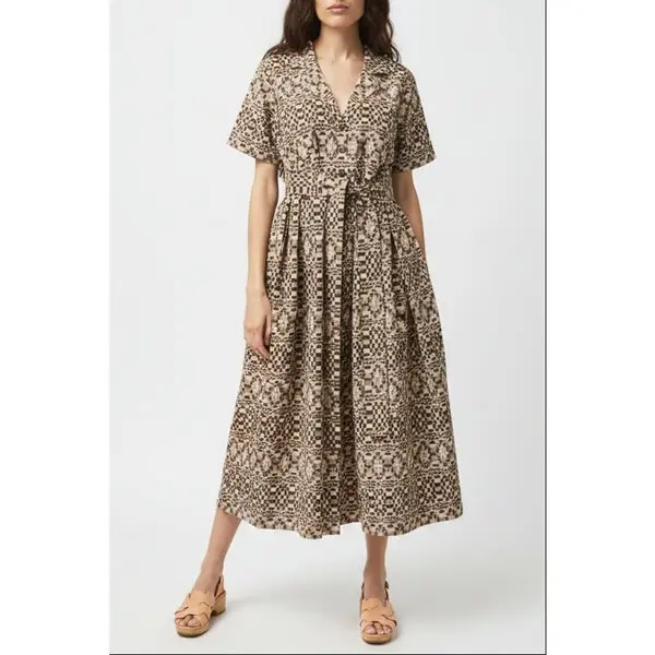 Ace & Jig Sabine Button-front Midi Dress - Yesterday