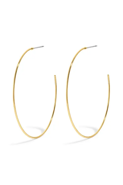 ELECTRIC PICKS Homecoming Hoop Earrings - Gold