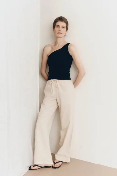 VIR VITA Siena Organic Cotton Poplin Pant - Dune