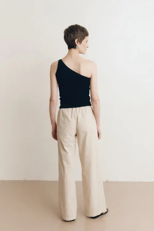 VIR VITA Siena Organic Cotton Poplin Pant - Dune
