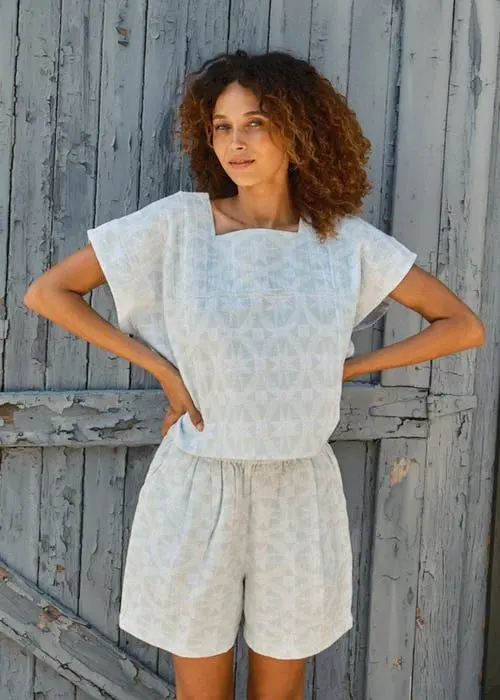 Ace & Jig Prudence Reversible Square Neck Top - Calm