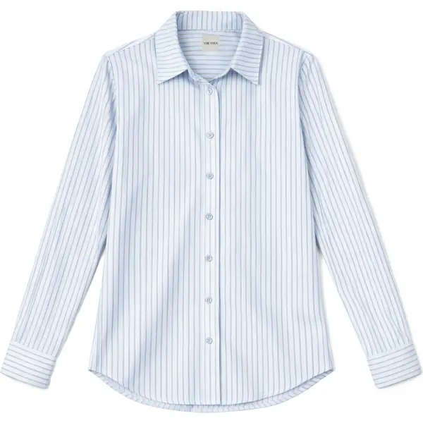 VIR VITA Matteo Stripe Shirt - Seaside Stripe