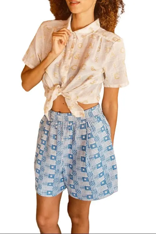 Ace & Jig Bailey Patch Pocket Pull-on Short - Lisbon