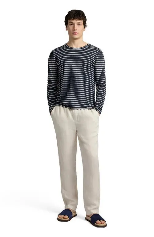Onia Pigment Dye Linen Pull-on Pant - Bone