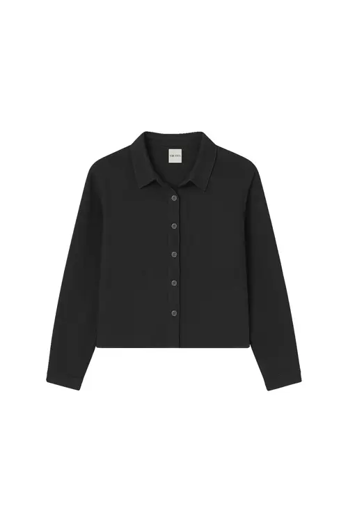 VIR VITA Paloma Linen Shirt - Black