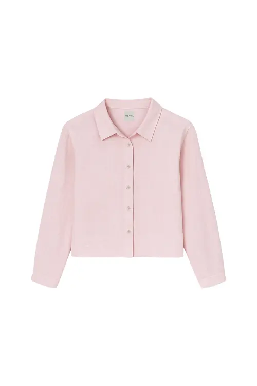 VIR VITA Paloma Linen Shirt - Blossom