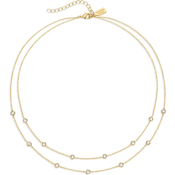 ELECTRIC PICKS Double Strand Necklace - Gold