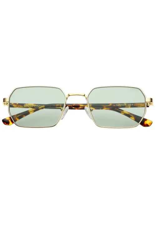 FREYRS EYEWEAR Superior Octagon Sunglasses - Gold/green