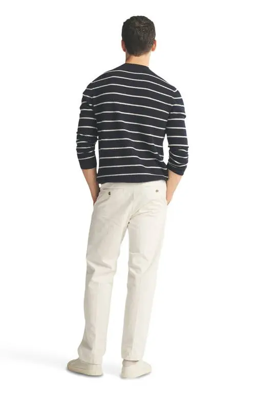 Naadam Lightweight Cashmere Striped Crewneck