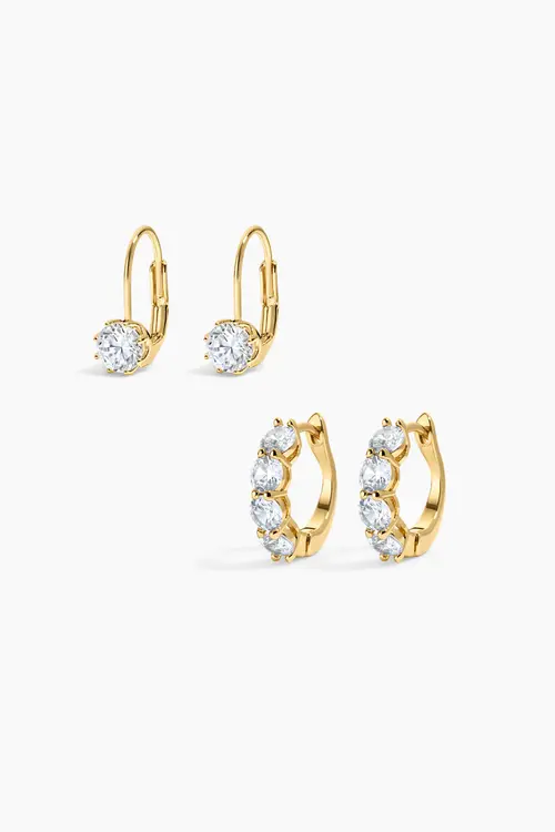 ELECTRIC PICKS Daphne Earring Set Of 2 - Gold