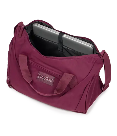 JANSPORT Recharge Medium Gym Bag - Cherry Lacquer