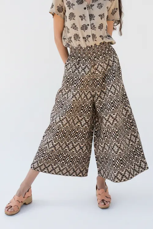 Ace & Jig Jo Midi Wide Leg Culottes - Yesterday