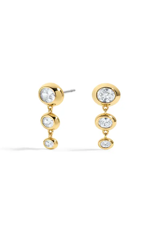 ELECTRIC PICKS Rain Drop Stud Earrings - Gold
