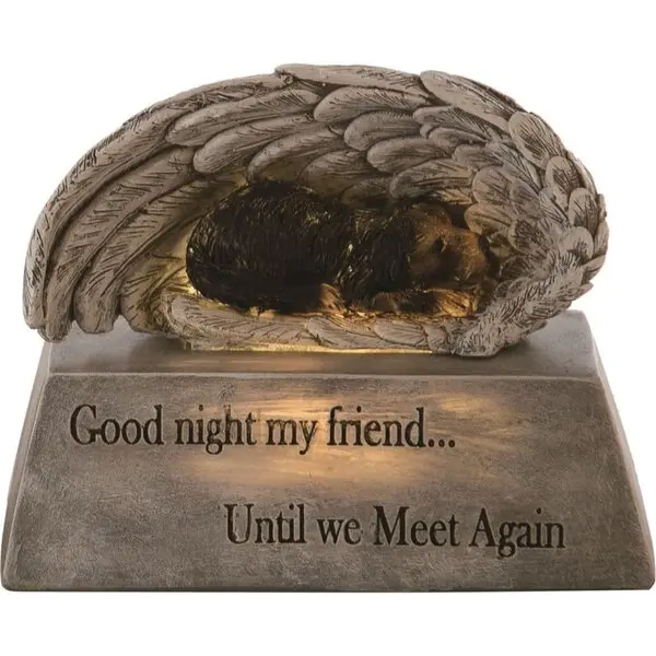 TRANSPAC 6.75 Inch Spring Solar Memorial Stone Decor Polyresin Decorative Object For Spring - Gray