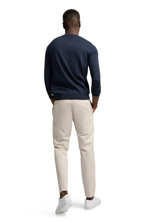 Onia Fine Cotton Knit Long Sleeve Crewneck Sweater - Midnight
