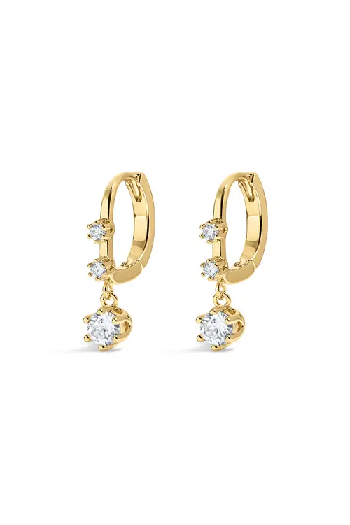 ELECTRIC PICKS Edition Drop Hoop Earrings - Gold