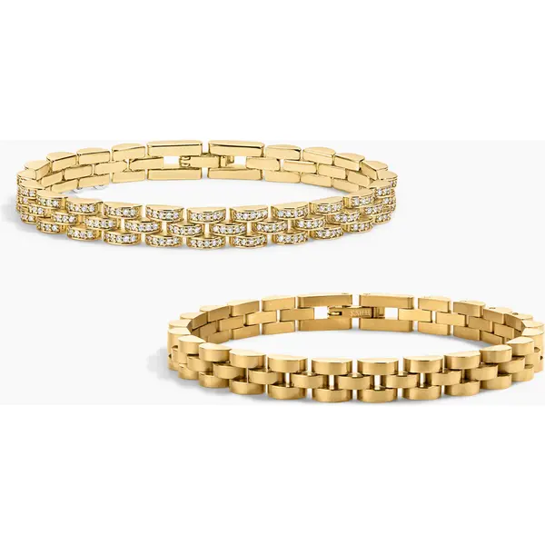 ELECTRIC PICKS Mini Bennett Bracelet Set Of 2 - Gold