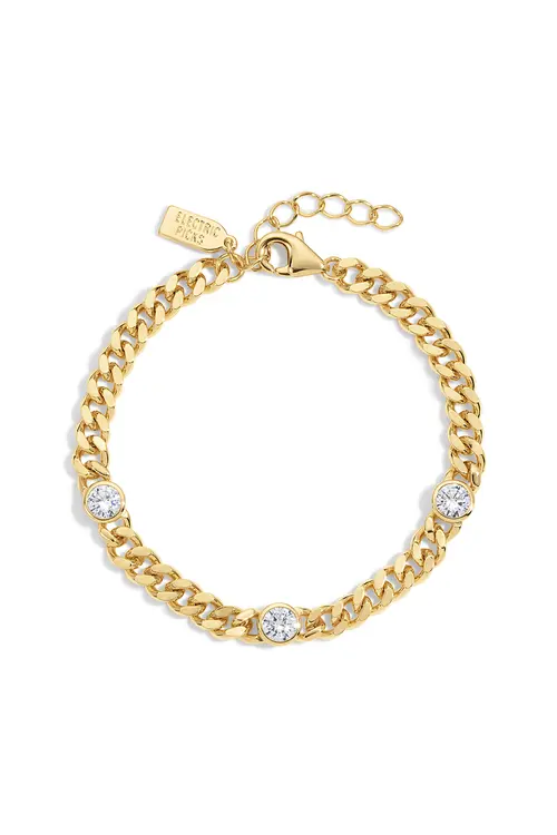 ELECTRIC PICKS Wilshire Cuban-link Bracelet - Gold