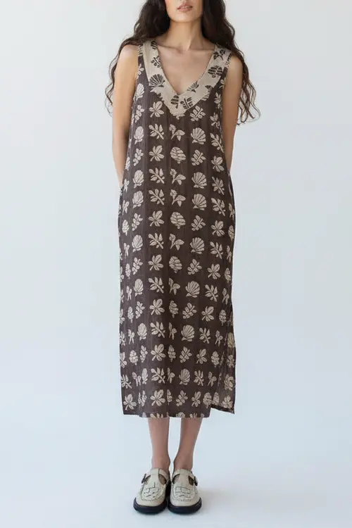 Ace & Jig Beth Reversible V-neck Shift Dress - Botanical
