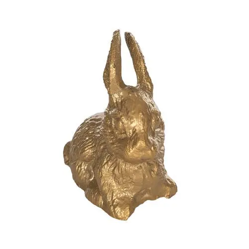 TRANSPAC Iron Baby Bunny For Spring Home Decor