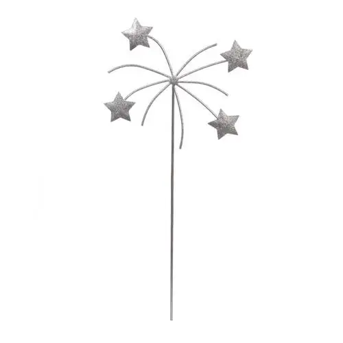 TRANSPAC Metal Star Pick For Spring Home Decor - Silver