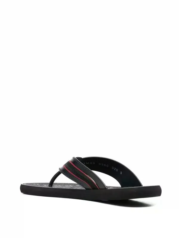 Corneliani Logo Thong Sandals