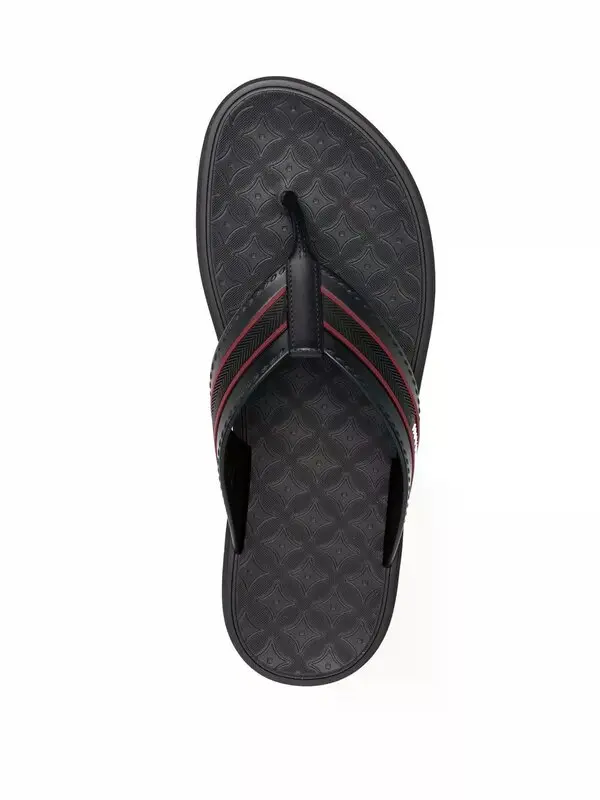 Corneliani Logo Thong Sandals